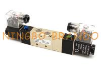 China 4V230C-08 5/3 Way 1/4'' Double Solenoid Closed Center Pneumatic Valve for sale