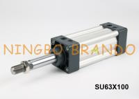 China 63mm Bore 100mm Stroke Pneumatic Air Cylinder Airtac Type SU63X100 for sale