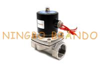 China 2S400-40 SUW-40 1-1/2'' 1.5'' Inch NC Stainless Steel Solenoid Valve for sale