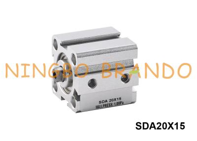 China Airtac Type SDA20X15 Pneumatic Compact Air Cylinder Double Action for sale