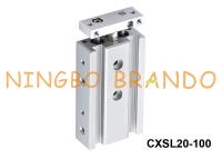 China Double Rod Pneumatic Air Cylinder SMC Type CXSL20-100 100mm Stroke for sale