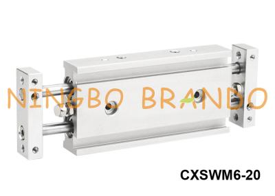 China SMC Type CXSWM6-20 Dual Guide Rod Pneumatic Cylinder for sale