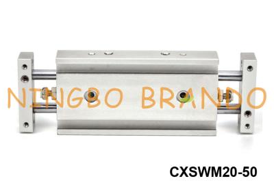 China SMC Type CXSWM20-50 Double Guide Rod Pneumatic Cylinder for sale