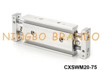 China SMC Type CXSWM20-75 Dual Guide Rod Air Cylinder Double Acting for sale