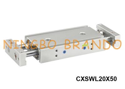 China Dual Guided Rod Pneumatic Air Cylinders SMC Type CXSWL20-50 for sale
