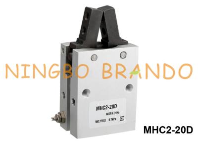 China 2 Jaw Angular Air Gripper Pneumatic Cylinder SMC Type MHC2-20D for sale
