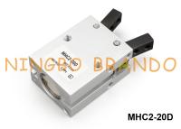 China Two Jaw Angular Pneumatic Air Gripper Cylinder SMC Type MHC2-20D for sale