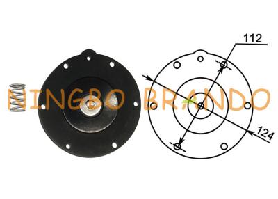 China K4502 M2162 K4504 M2187 1-1/2'' Inch Pulse Jet Valve Nitrile Diaphragm for sale