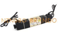 China 4V120-06 1/8'' DIN Connector 5/2 Way Pneumatic Solenoid Valve for sale