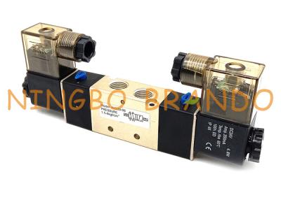 China 4V220-08 1/4'' Inch Double Solenoid 5/2 Way Pneumatic Air Valve for sale