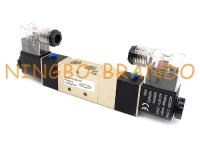 China 4V230C-08 1/4'' Double Solenoid 5/3 Way Closed Center Pneumatic Solenoid Valve for sale