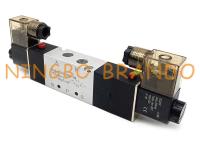 China 4V330C-08 1/4'' Double Solenoid 5/3 Way Pneumatic Air Control Valve for sale