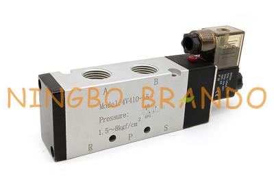 China 4V410-15 1/2'' Inch Single Solenoid 5/2 Way Pilot Pneumatic Valve for sale