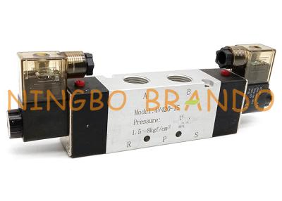 China 4V420-15 1/2'' Inch Double Solenoid 5/2 Way Pneumatic Valve for sale