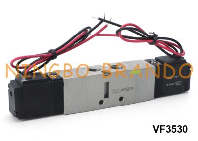 China VF3530 SMC Type Air Pneumatic Solenoid Valve 5/3 Way 24V DC 220V AC for sale