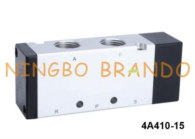 China 4A410-15 Airtac Type 5/2 Way Pilot Operated Pneumatic Air Valve for sale