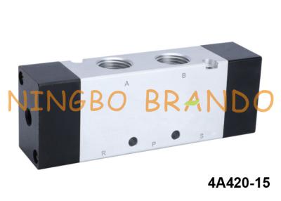China 4A420-15 Airtac Type 5/2 Way Double Air Piloted Pneumatic Valve for sale