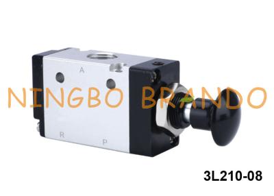 China 3L210-08 Airtac Type 3 Way Push Pull Pneumatic Air Control Valve for sale