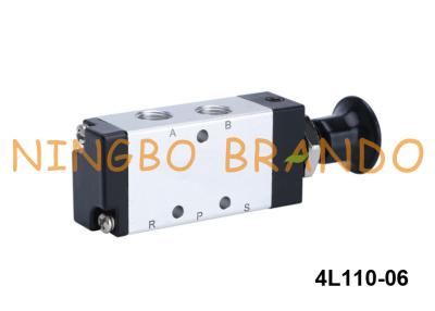 China 4L110-06 Airtac Type Push Pull Air Control Pneumatic Valve 5 Way for sale
