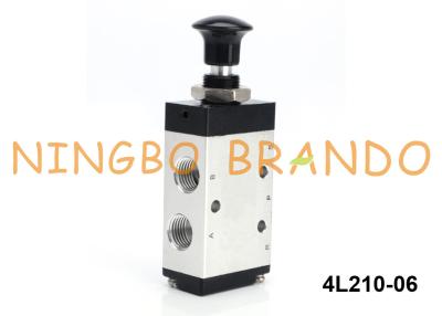 China 4L210-06 Airtac Type Push Pull Pneumatic Air Control Valve 5/2 Way for sale