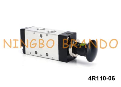 China 4R110-06 Airtac Type Hand Push Pull Air Control Valve 5 Way for sale