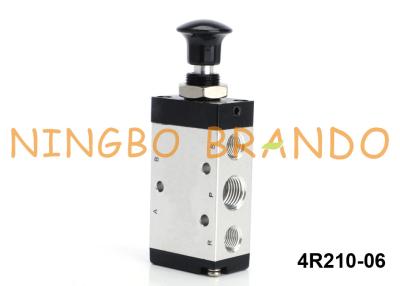China 4R210-06 Airtac Type Manual Push Pull Air Control Valve 5/2 Way for sale