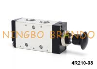 China 4R210-08 Airtac Type Hand Push Pull Pneumatic Air Valve 5/2 Way for sale