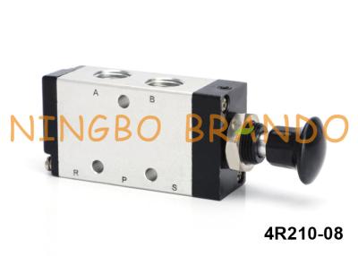 China 4R210-08 Airtac Type Hand Push Pull Pneumatic Air Valve 5/2 Way for sale