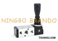 China TSV8652 Series Shako Type 5/2 Way Hand Control Air Valves for sale