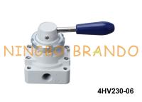China 4HV230-06 Airtac Type Rotary Hand Lever Air Valve 4/3 Way for sale
