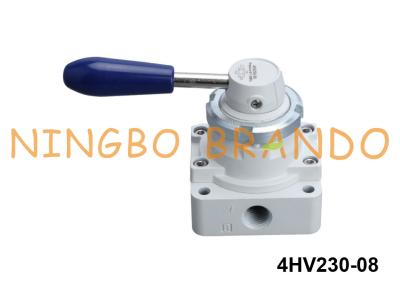 China 4HV230-08 Airtac Type 4/3 Way Rotary Hand Lever Valve Pneumatic for sale