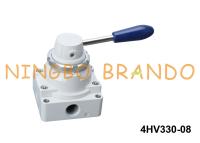 China 4HV330-08 Airtac Type Hand Lever Operated Directional Valve 4/3 Way for sale
