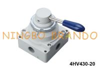 China 4HV430-20 Airtac Type 4 Way 3 Position Hand Lever Air Valve 3/4'' for sale