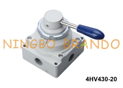 China 4HV430-20 Airtac Type 4 Way 3 Position Hand Lever Air Valve 3/4'' for sale