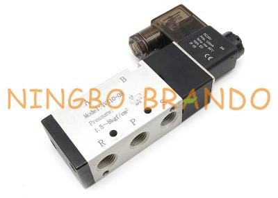 China 4V310-08 1/4 Inch 5/2 Way Single Coil Pneumatic Solenoid Valve for sale