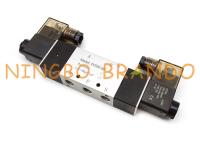 China 4V320-08 1/4'' 5/2 Way DIN Connector Double Solenoid Pneumatic Valve for sale