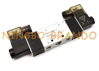 China 4V320-10 3/8 Inch 5/2 Way Double Coil Pneumatic Solenoid Valve for sale