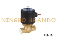 China 2L-15 US-15 Uni-D Type Brass Steam Solenoid Valve 1/2'' 24VDC 220VAC for sale
