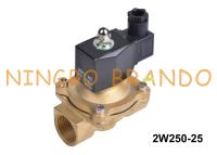 China 2W250-25 1'' 2 Way Normally Closed Water Brass Solenoid Valve 24V 220V for sale