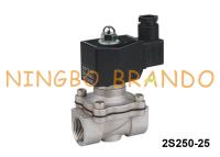China 2S250-25 1 Inch 2 Way NC Stainless Steel Water Solenoid Valve 24V 220V for sale