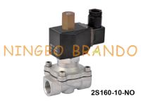 China 2S160-10-NO 3/8'' Two Ways NO Stainless Steel Water Solenoid Valve 24V for sale