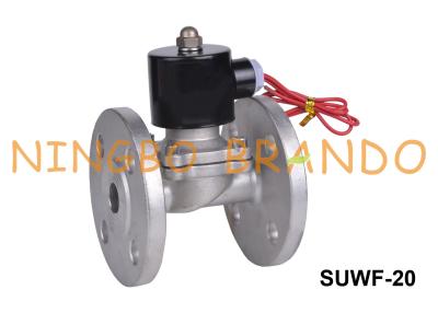 China SUWF-20 3/4'' Flange Connection Water Solenoid Valve 24VDC 220VAC for sale