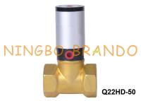 China Q22HD-50 2'' DN50 2/2 Way Brass Body Air Actuated Piston Valve for sale