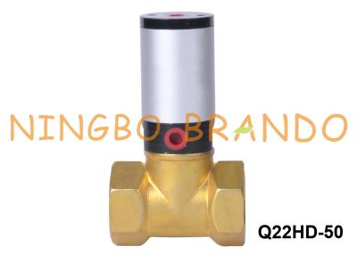 China Q22HD-50 2'' DN50 2/2 Way Brass Body Air Actuated Piston Valve for sale