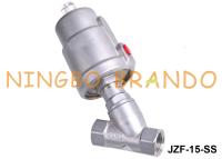 China 1/2'' Threaded DN15 Stainless Steel Y Type Pneumatic Angle Seat Valve for sale