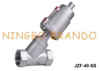 China 1 1/2'' DN40 Pneumatically Operated 2/2 Way Angle Seat Valve for sale