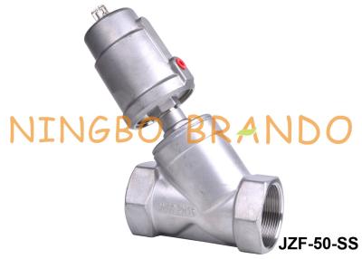 China 2'' DN50 2/2 Way Piston Operated Angle Seat Valve For Steam for sale