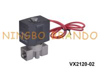 China VX2120-02 SMC Type 2 Way NC Stainless Steel Solenoid Valve 1/4'' 24V 220V for sale