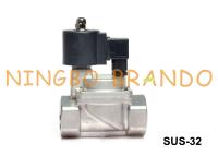 China 1 1/4'' 2 Way NC Steam Stainless Steel Electric Solenoid Valve 24V 220V for sale