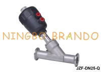 China 1'' Y Type Tri Clamp Pneumatic Angle Seat Valve Stainless Steel for sale